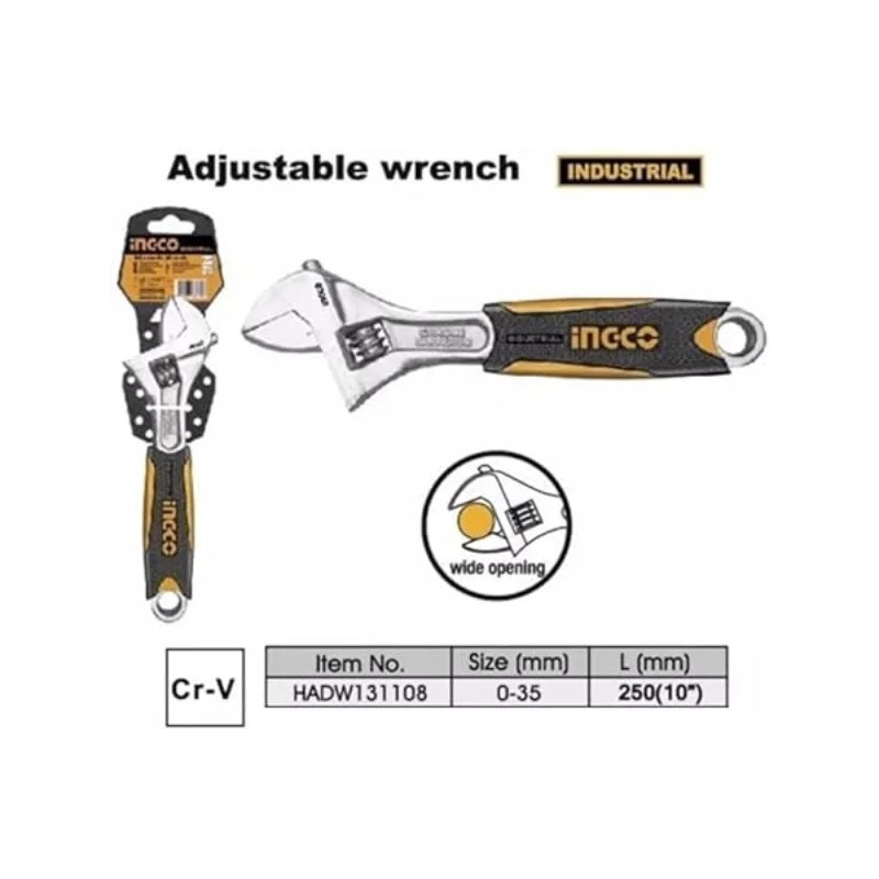 INGCO 10″ Adjustable Wrench HADW131108 – Buy in Nigeria