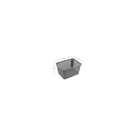 6-Pack Deep Slim Plastic Storage Baskets by Rinboat