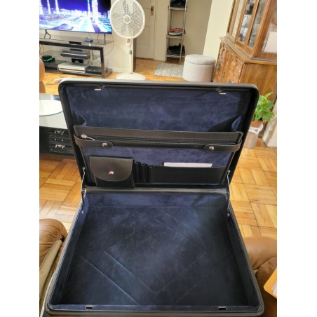 HAESTUS Leather Briefcase for Men – Professional Locking Hard Shell ...