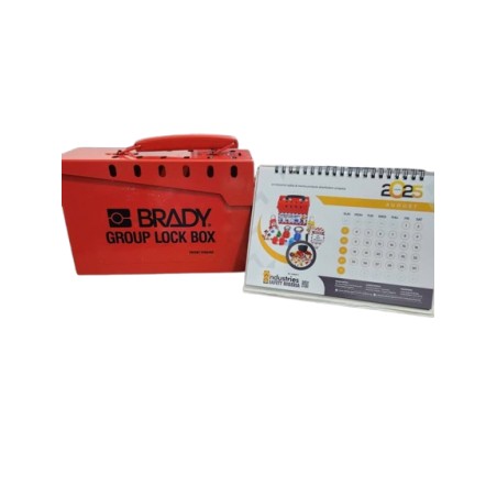 Buy Brady 262-65699 13-Lock Group Lock Box – Red | Industrial Safety Box