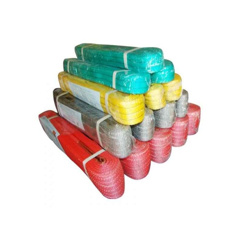 4 Ton Flat Polyester Woven Webbing Lifting Sling Belt - Buy Online ...