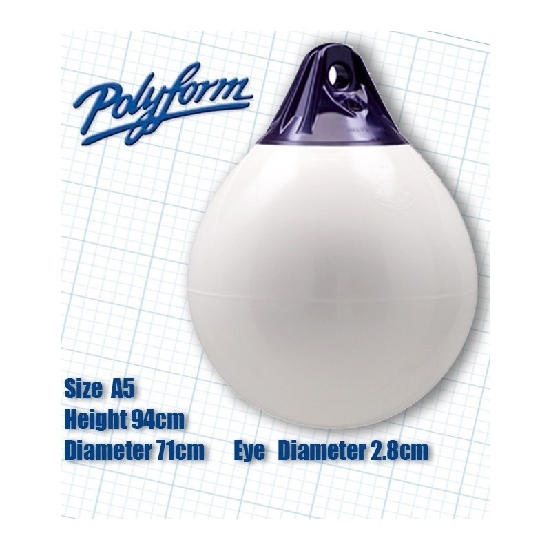 Polyform A Series Buoy Fender - Buy Online | Supplier Store | Price Color White Fender Size (A-0 ...