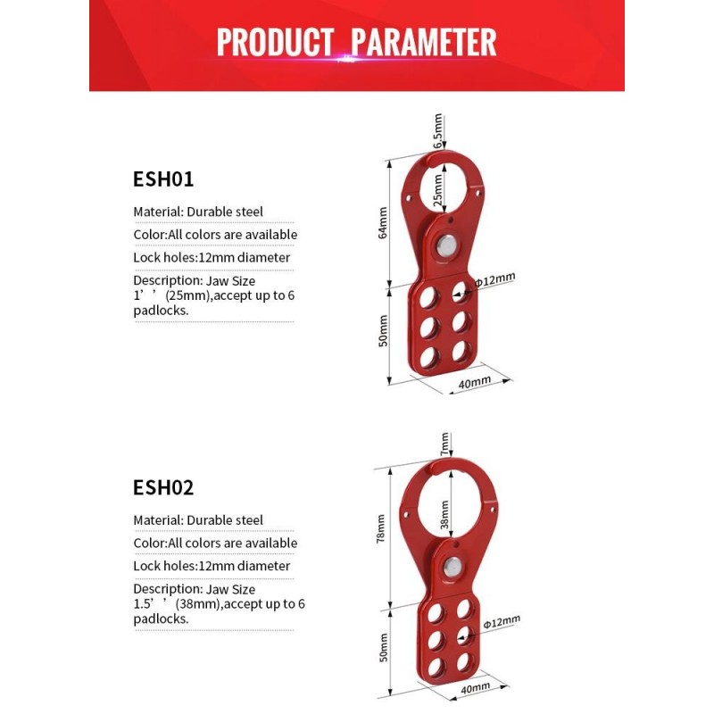 Economic Steel Safety Lockout Hasp - Tagout - Buy Online - Supplier ...