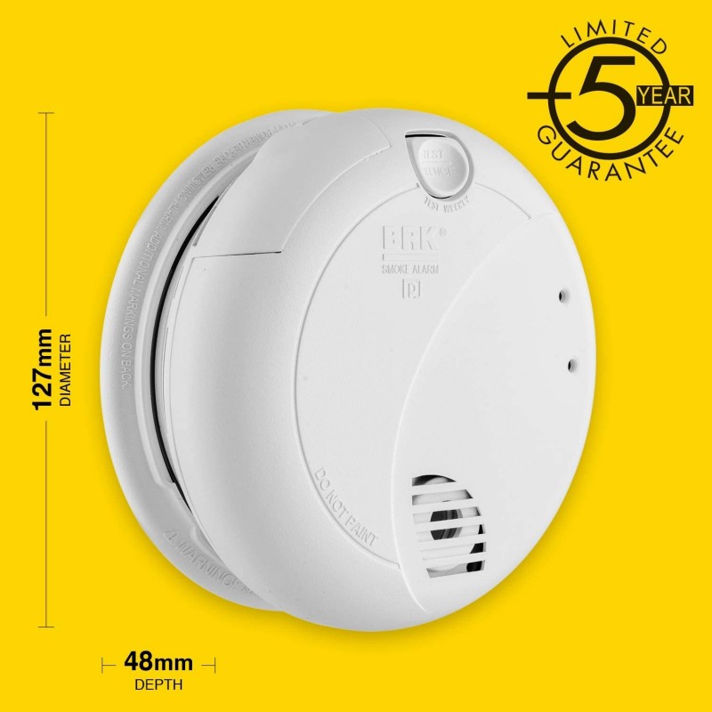 Buy BRK 7010BE Optical Smoke Alarm, Mains Powered with 9V Battery