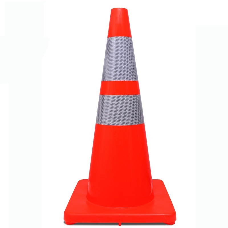 Buy Reflective Flexible Orange Plastic Road Traffic Cones - Road Safety Store Inches & Meter ...