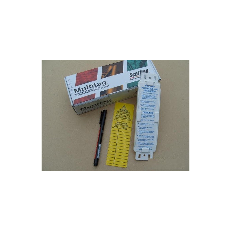 Scafftag Scaffolding Multitag Holder, Insertion and Pen - Inspection ...