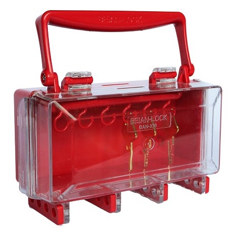 Buy Portable and Transparent Acrylic Group Lockout Boxes