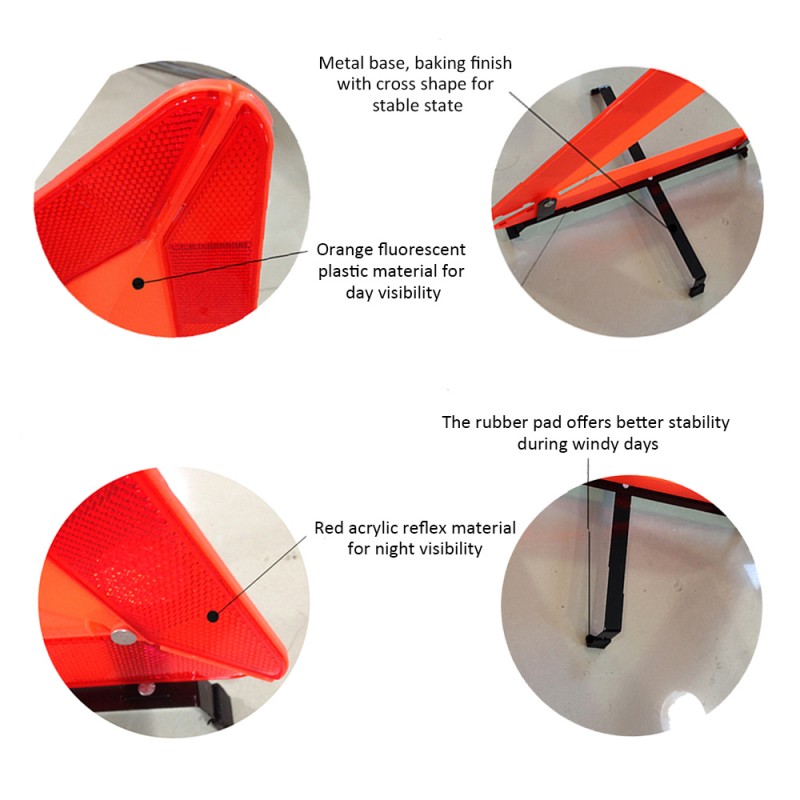 Emergency Warning Triangle Kit | safety triangle sign